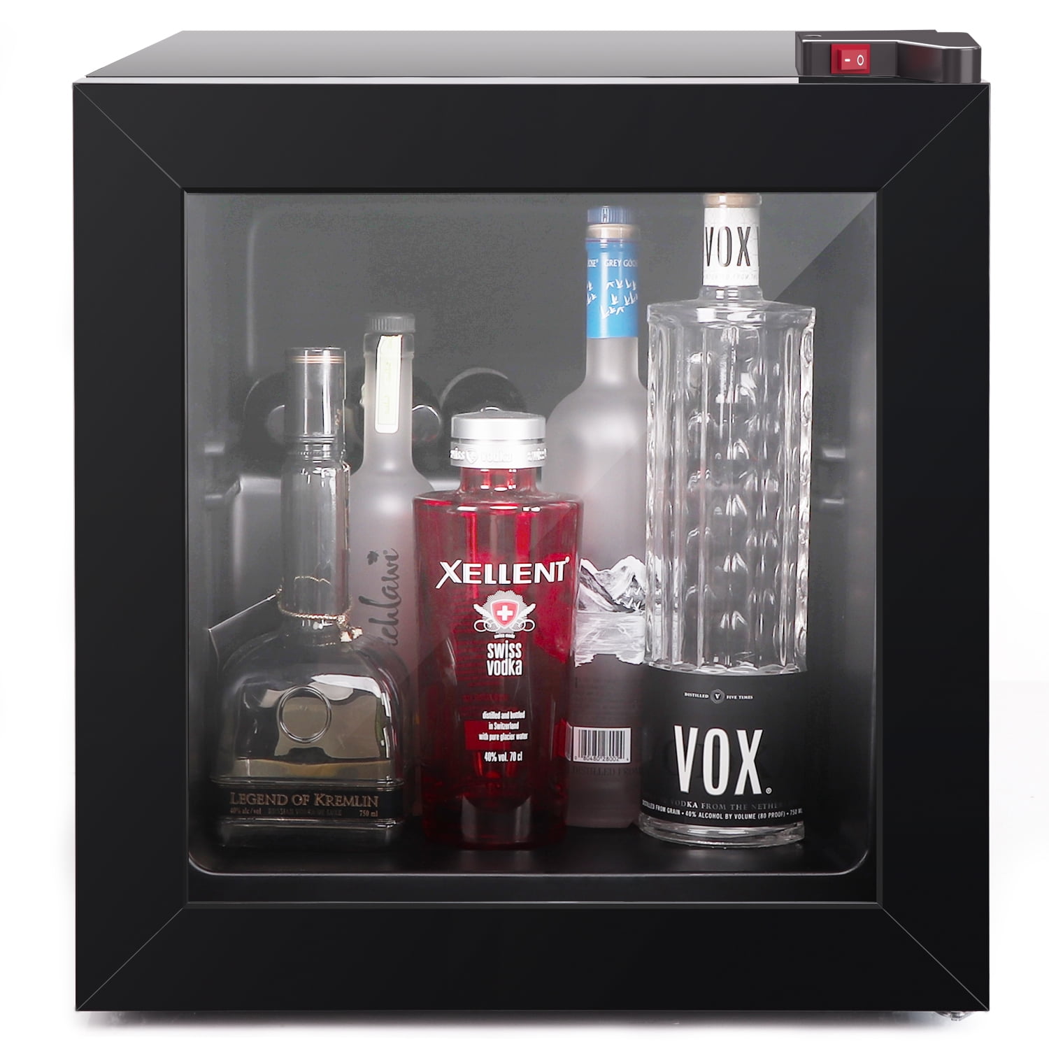 Northair 1.1 Cu Ft Countertop Display Glass Door Freezer with LED Light ...