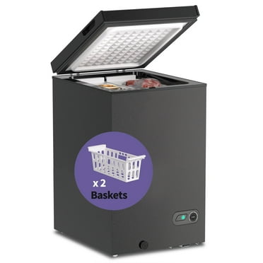 Chest Freezer 5.0Cubic Feet Deep Freezer Freestanding Freezers with 2 ...