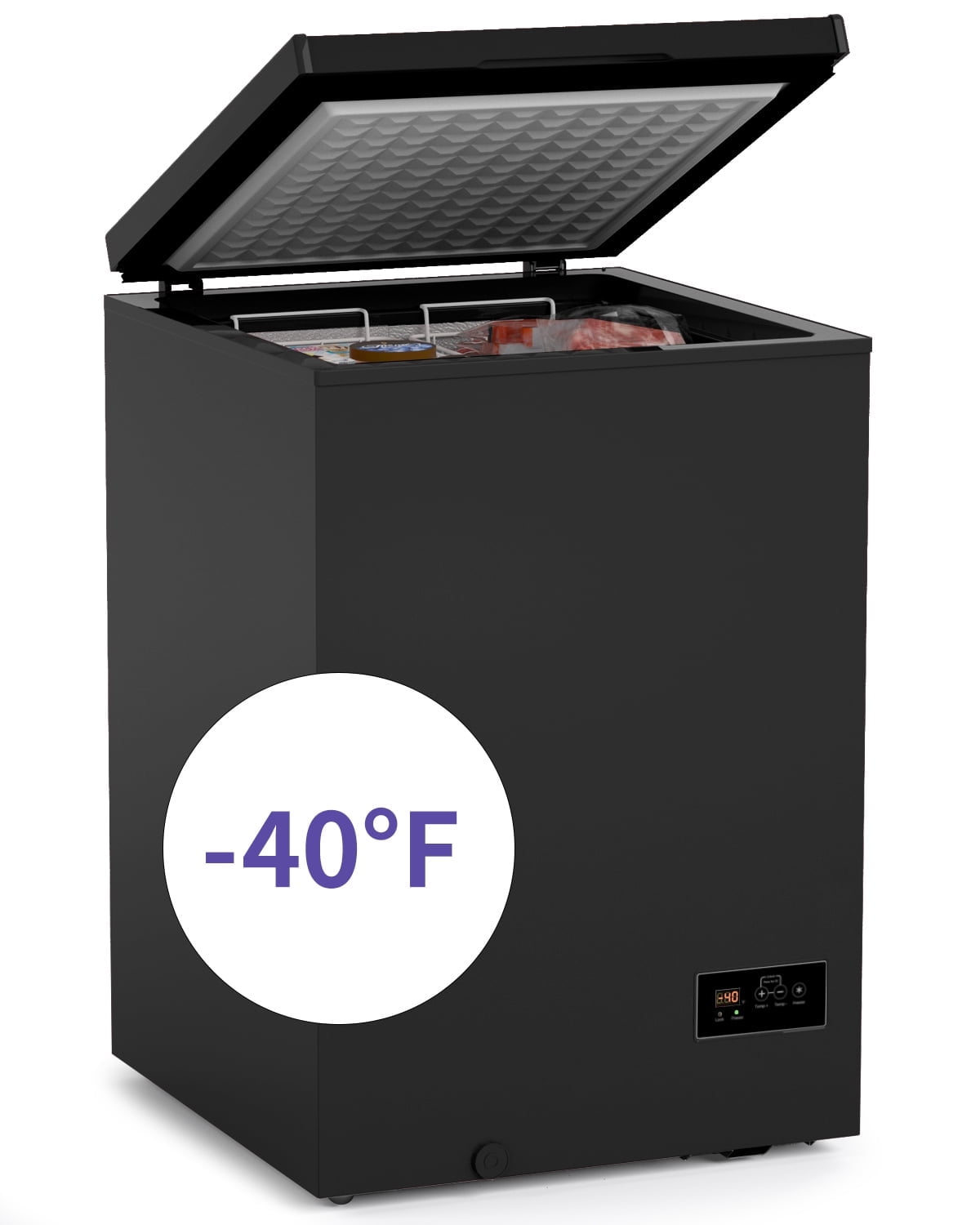 Northair Low-Temp Chest Freezer, 3.5 Cu Ft, 2 Baskets, -40°F, Digital ...