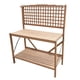 Northbeam Foldable Wood Potting Bench - Brown - Walmart.com