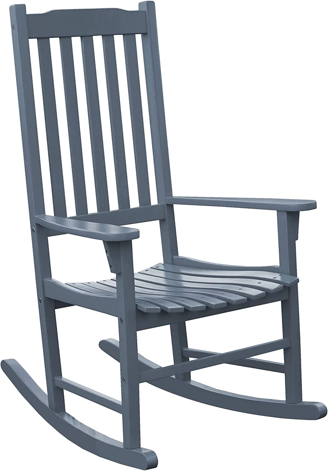 Northbeam Outdoor Solid Acacia Hardwood Slatted Back Rocking Chair for ...