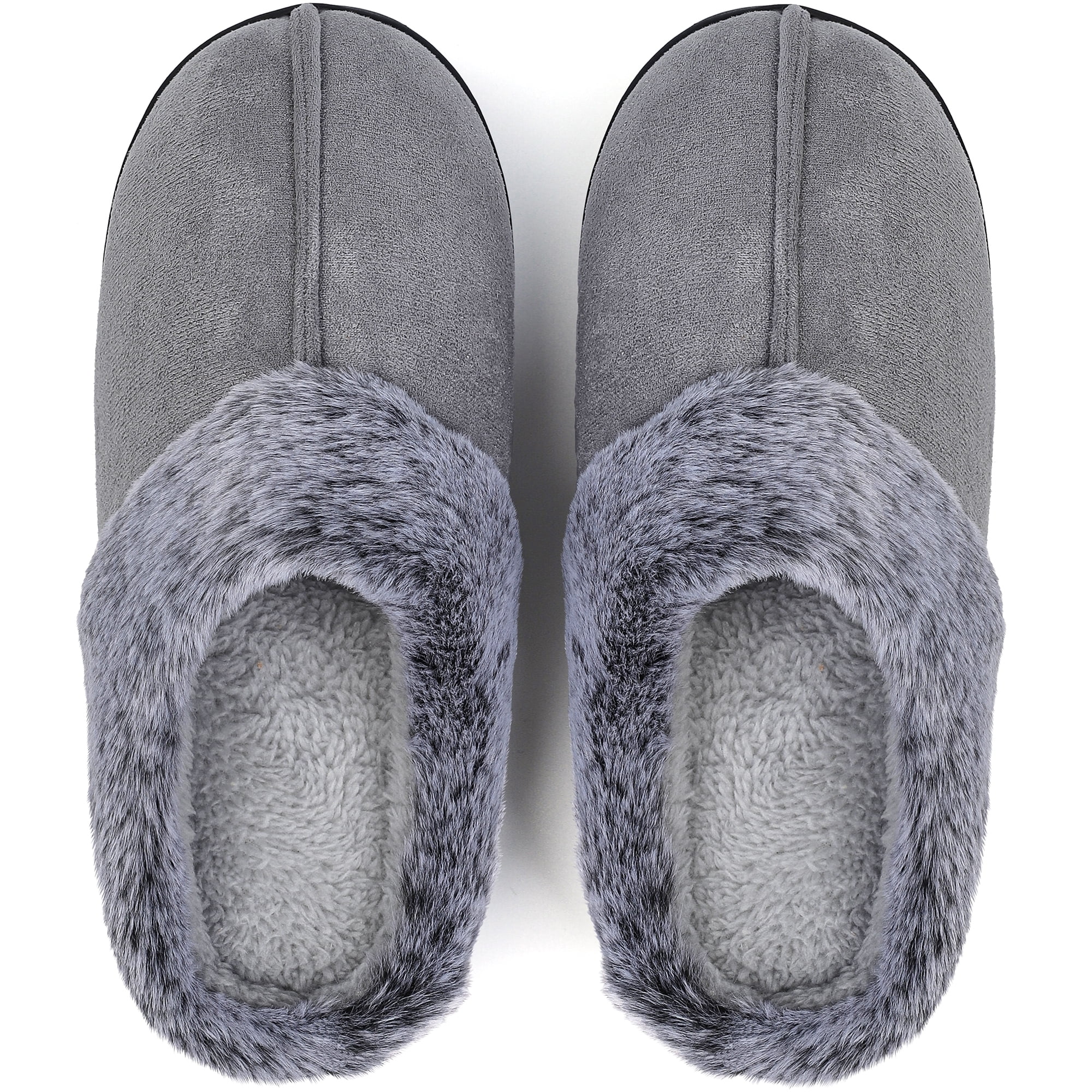 Northblanc Women's Fuzzy Memory Foam Slippers Fluffy Winter House Shoes Indoor and Outdoor ...