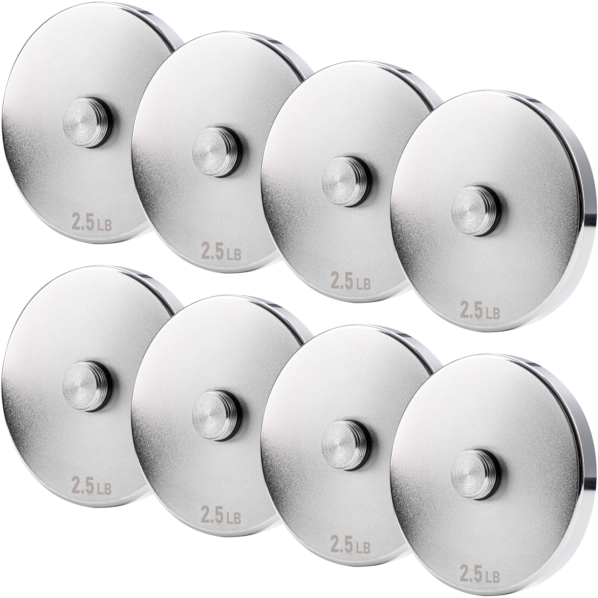 Northdeer Steel Dumbbell Plates Set, 8pc 2.5LB Weight Plates, Upgraded ...
