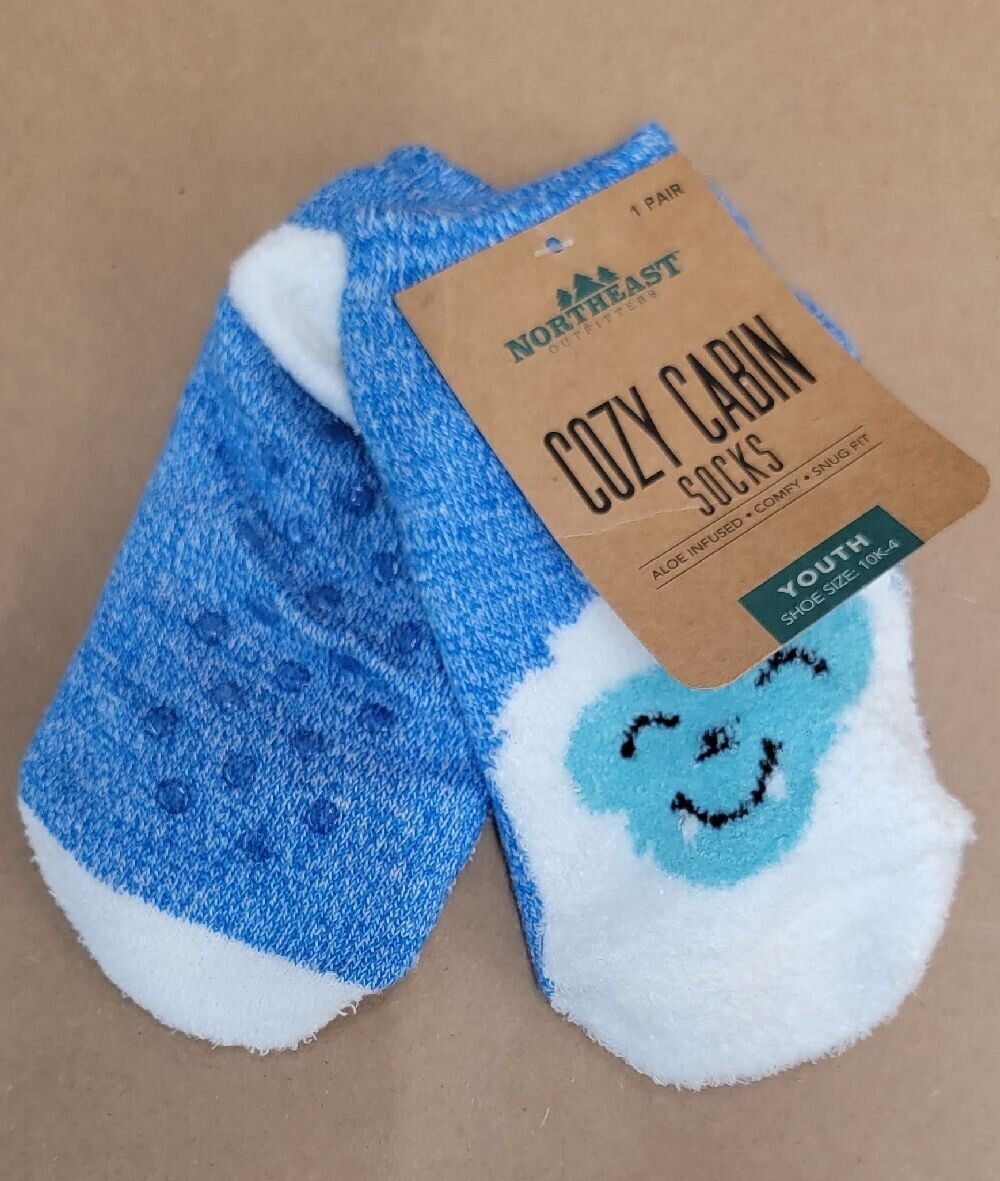 Northeast Outfitters Cozy Cabin Socks, Aloe Infused Grip Bottom. Sz 10k ...