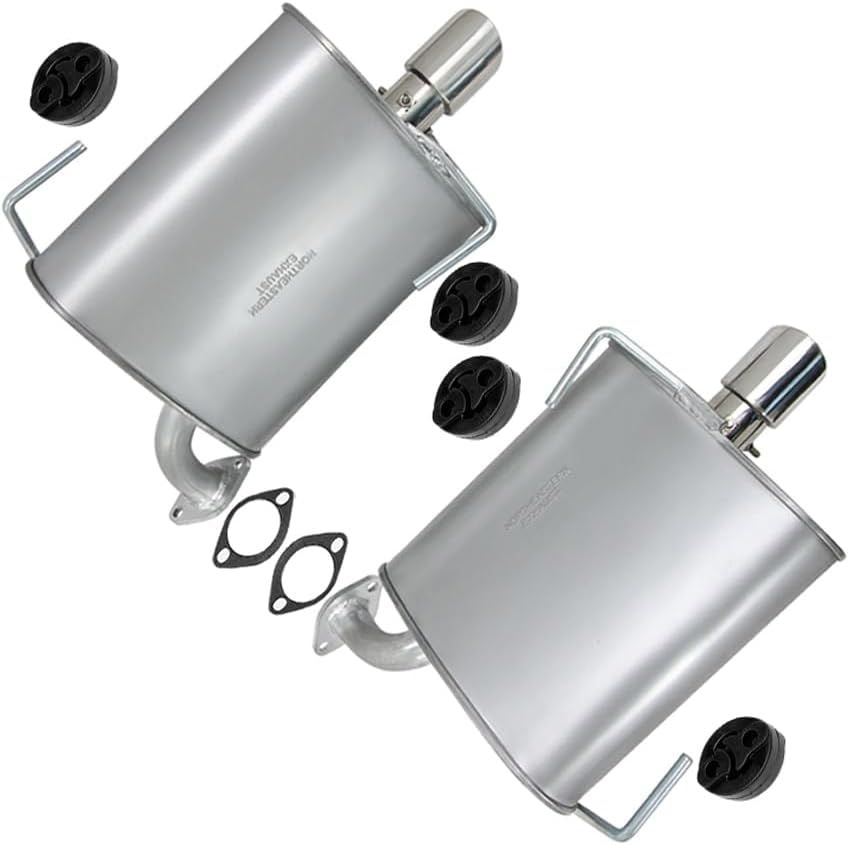 Northeastern Exhaust Passenger & Driver Side Muffler Kit Fits 2009–2013 ...