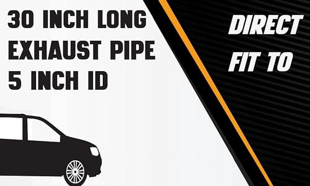 Northeastern Exhaust | Stainless Steel Exhaust Straight Pipe (5" ID/OD ...