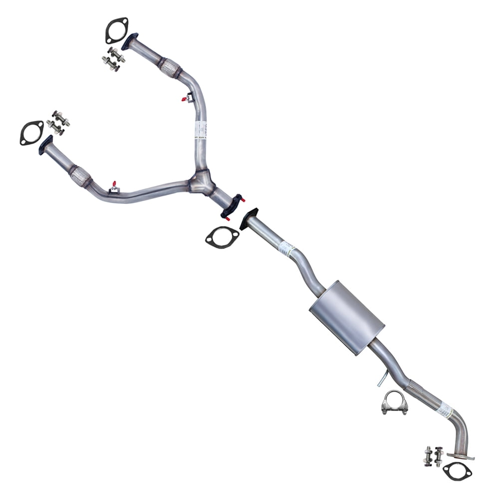 Northeastern Exhaust Stainless Steel Flex Y-Pipe Resonator Exhaust Kit ...