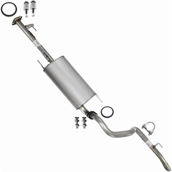 Northeastern Exhaust Stainless Steel Muffler & Tail Pipe Exhaust Kit ...
