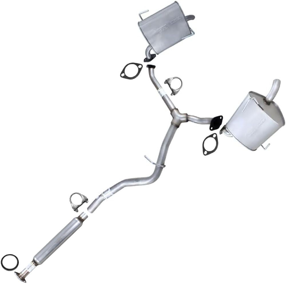 Northeastern Exhaust Stainless Steel Resonator, Y Pipe & Pair of ...