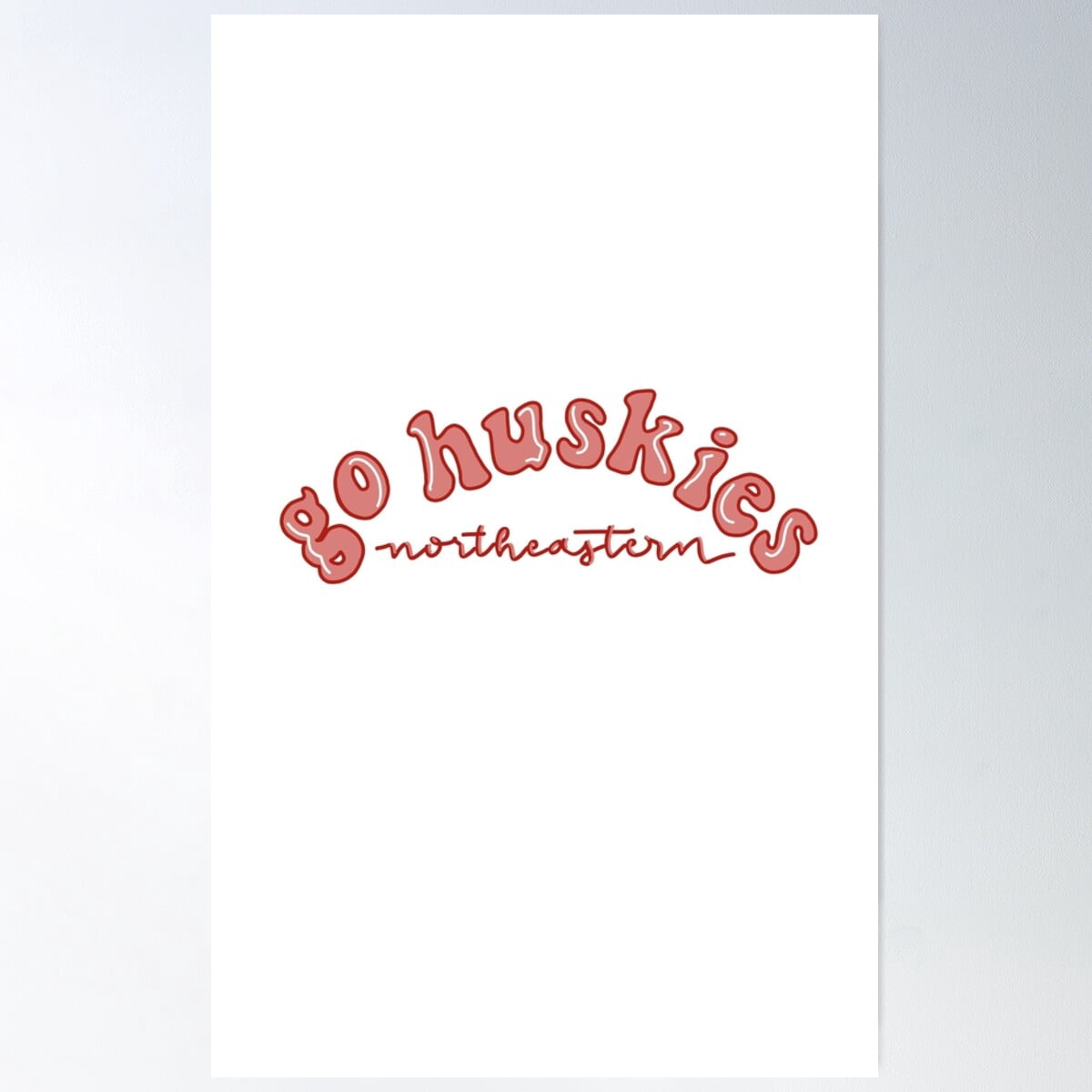 Northeastern Huskies Poster, 12x18 UNFRAMED - Walmart.com