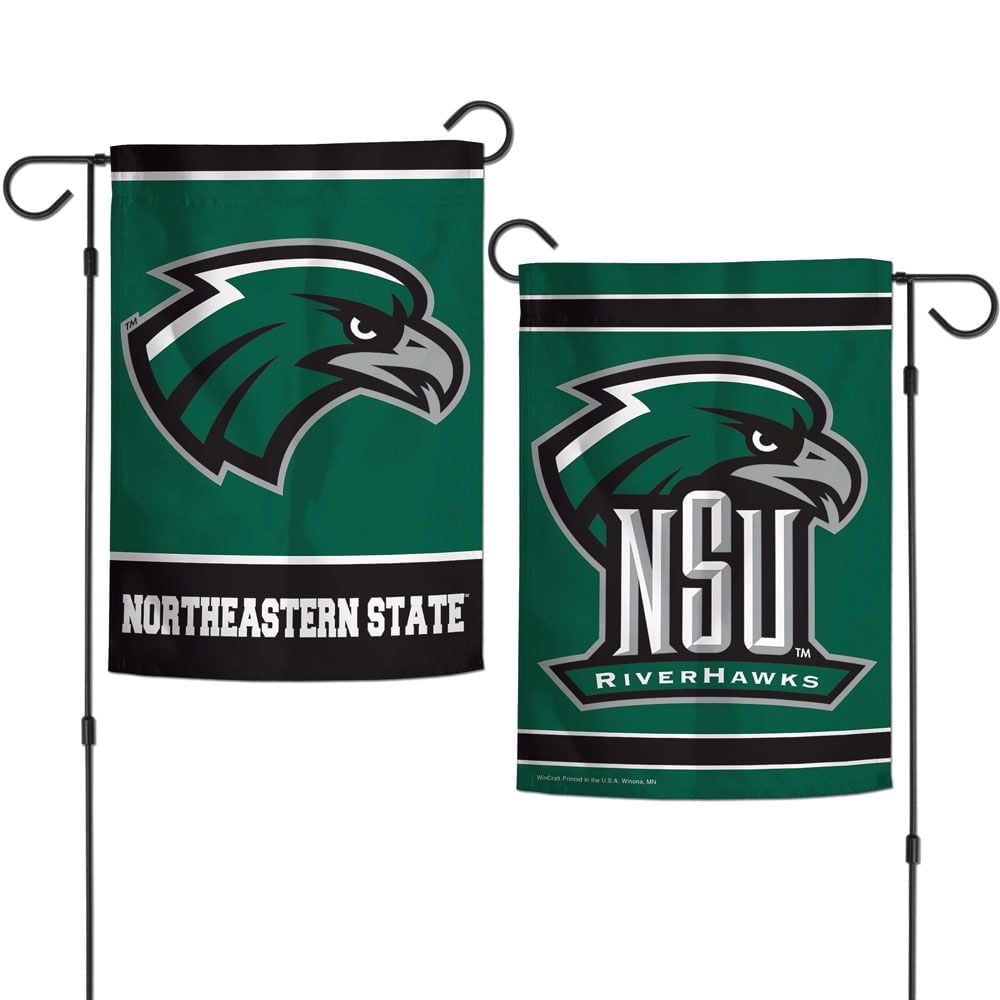 Northeastern State RiverHawks 12.5” x 18" Double Sided Yard and Garden ...