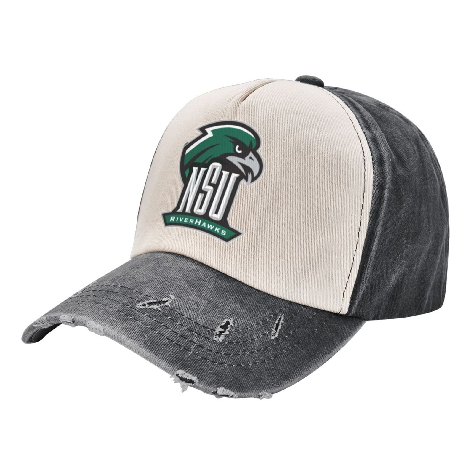 Northeastern State University Logo Cowboy Collision Color Washed ...