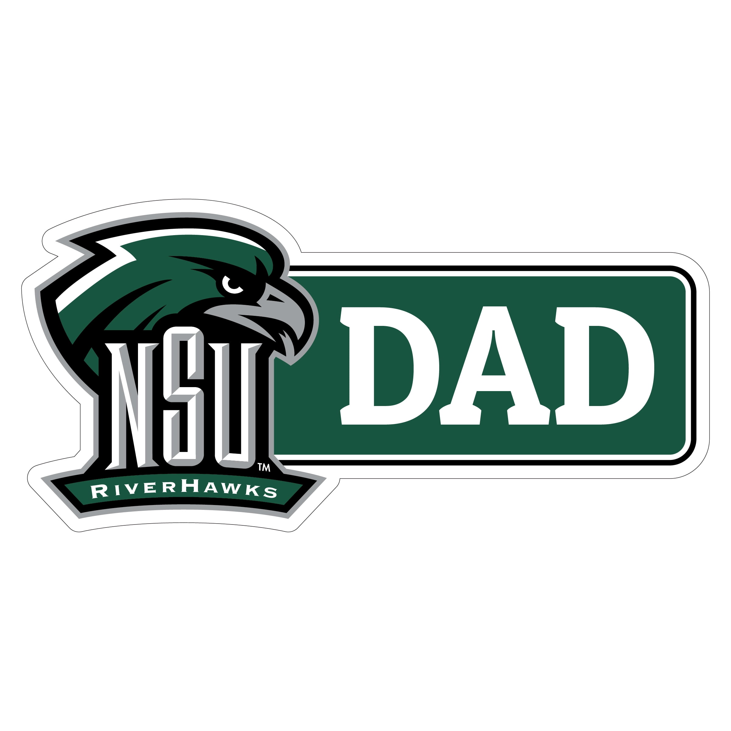 Northeastern State University Riverhawks Proud Dad Die Cut Decal ...