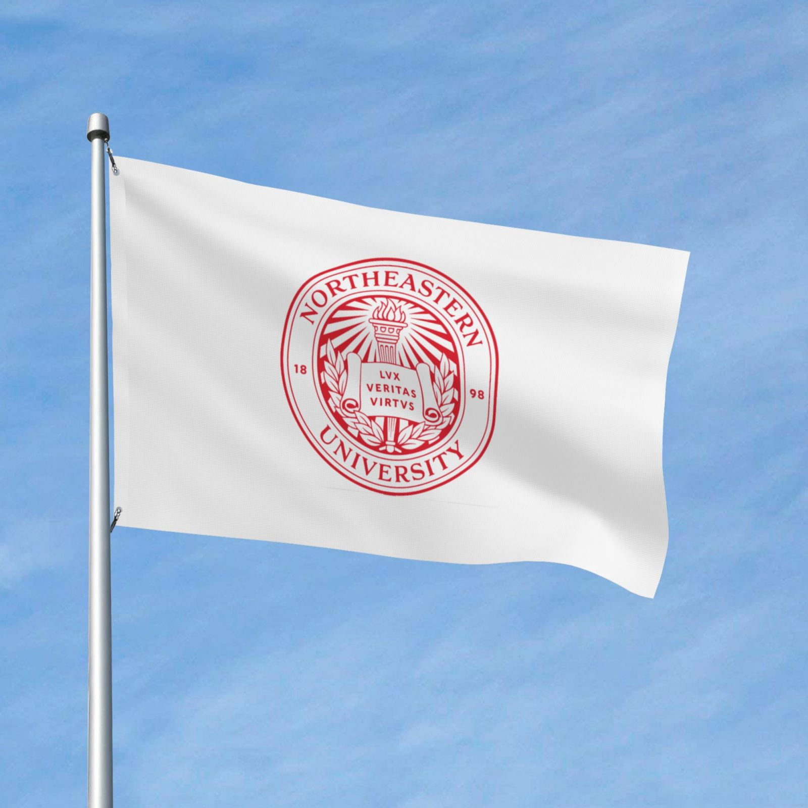 Northeastern University Logo 3x5 Ft Flag Double Sided Indoor Outdoor ...