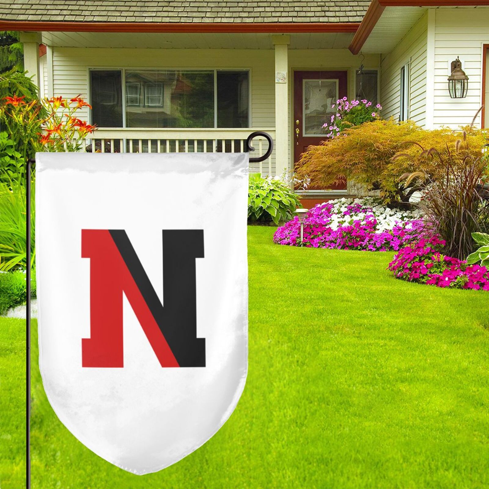 Northeastern University Logo Garden Flag - Double Sided Banners For ...