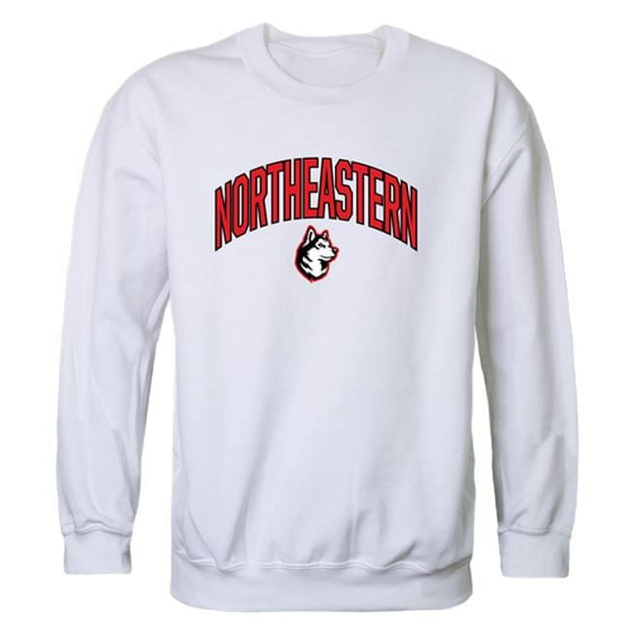 Northeastern University Men Campus Crewneck Sweatshirt, White - Small ...