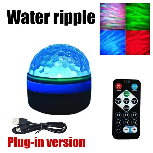 Northern Aurora/Water Ripple Projector Lamp LED Night Light with Remote ...