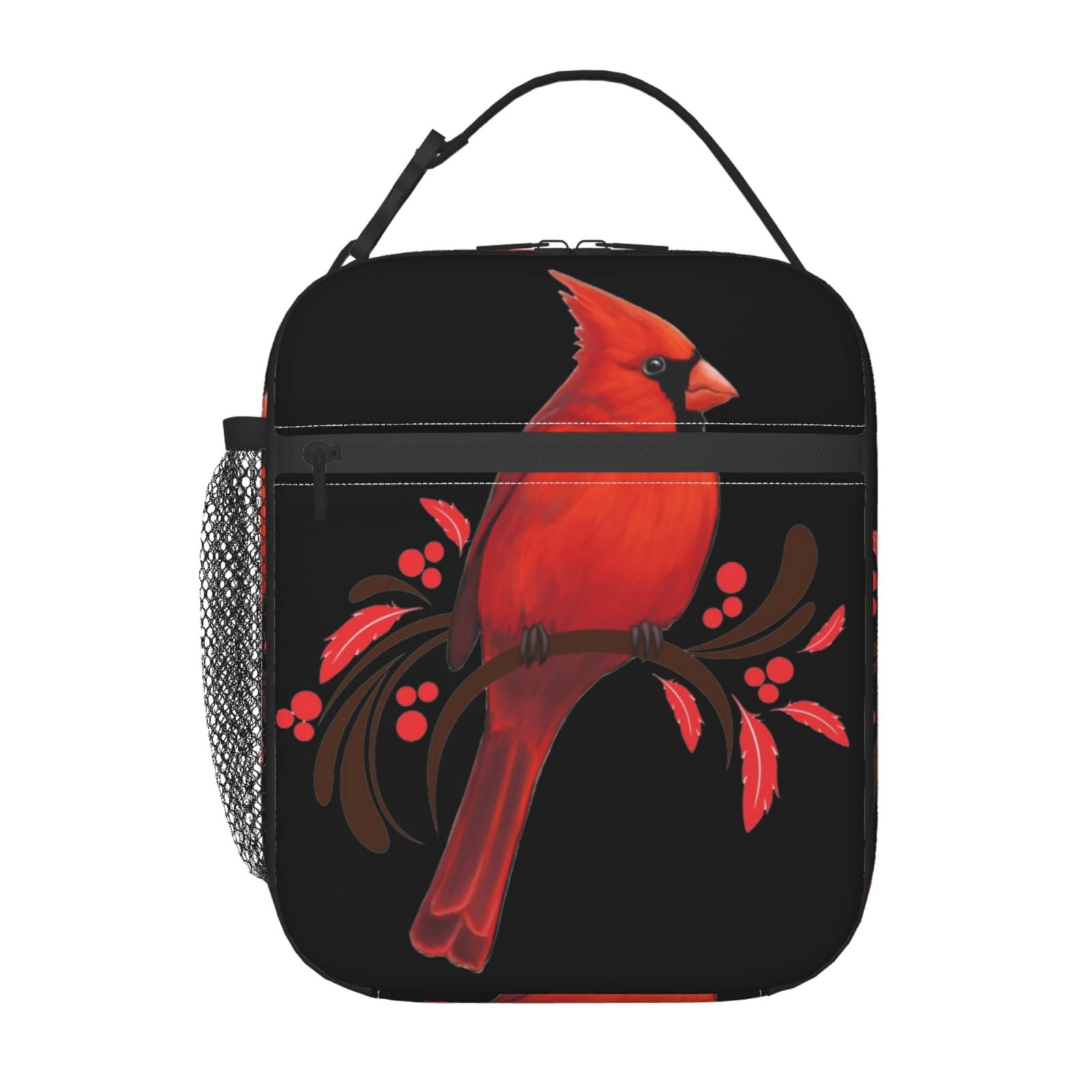 Northern Cardinal Bird Lunch Bag Insulated Lunch Box for Women Men ...