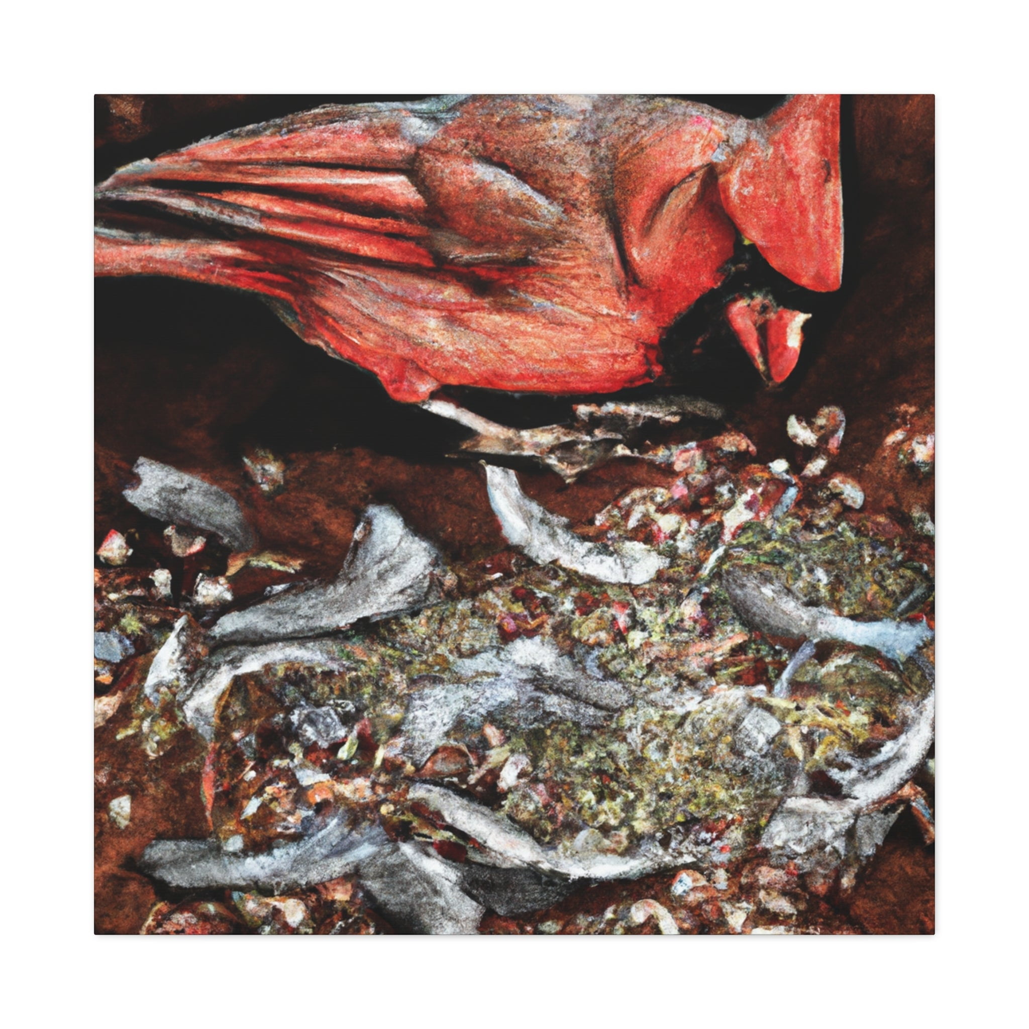 Northern Cardinal Floating Dreams - Canvas - Walmart.com