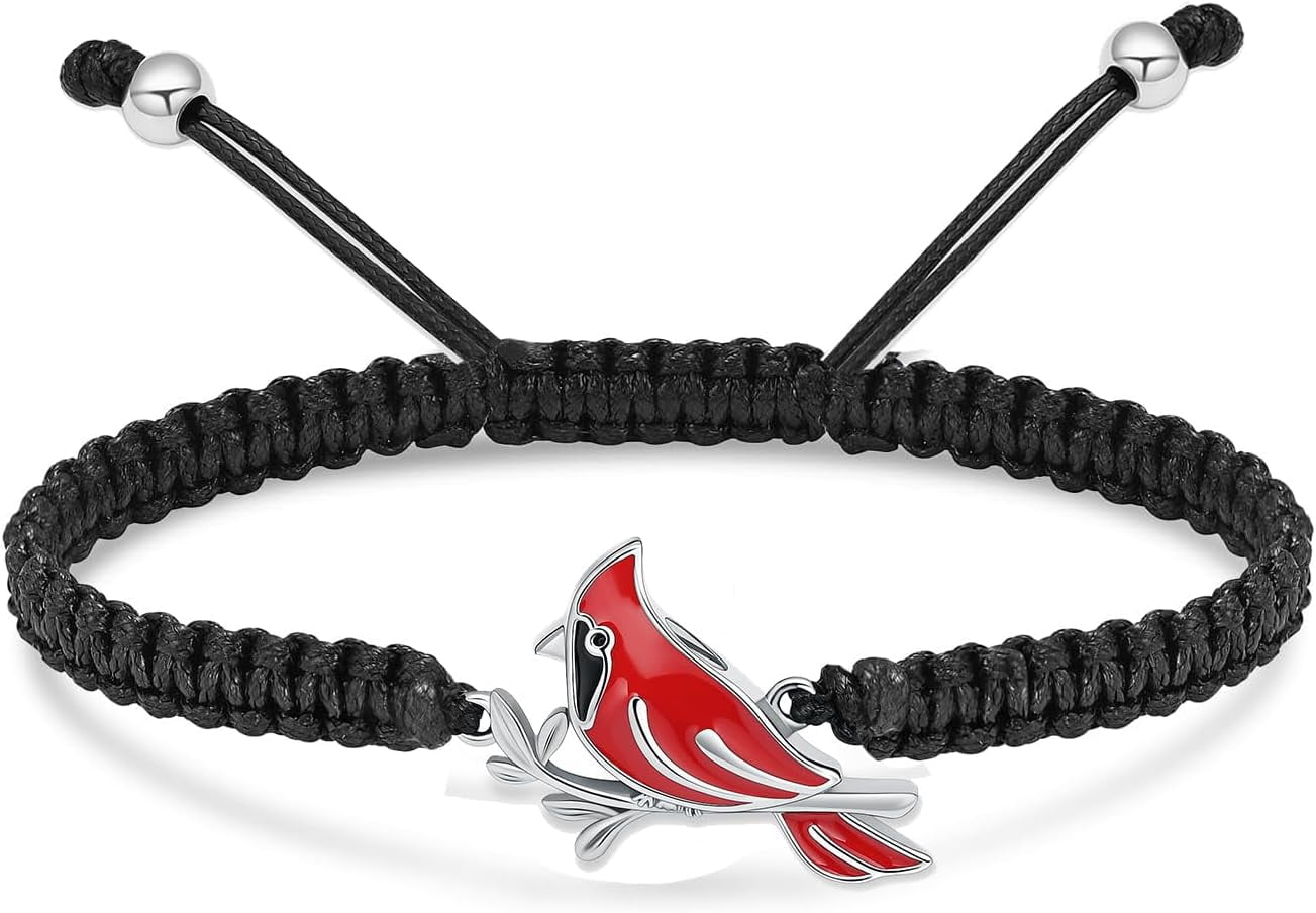 Northern Cardinal Urn Bracelet for Ashes Cremation Jewelry Black ...