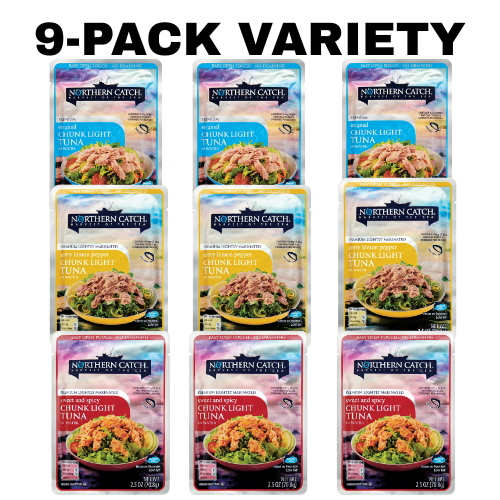Northern Catch Original Chunk Light,Zesty Lemon Pepper Tuna and Sweet ...