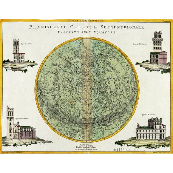 Celestial Planisphere Poster