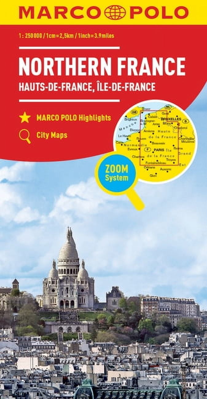 Northern France Marco Polo Map - Walmart.com