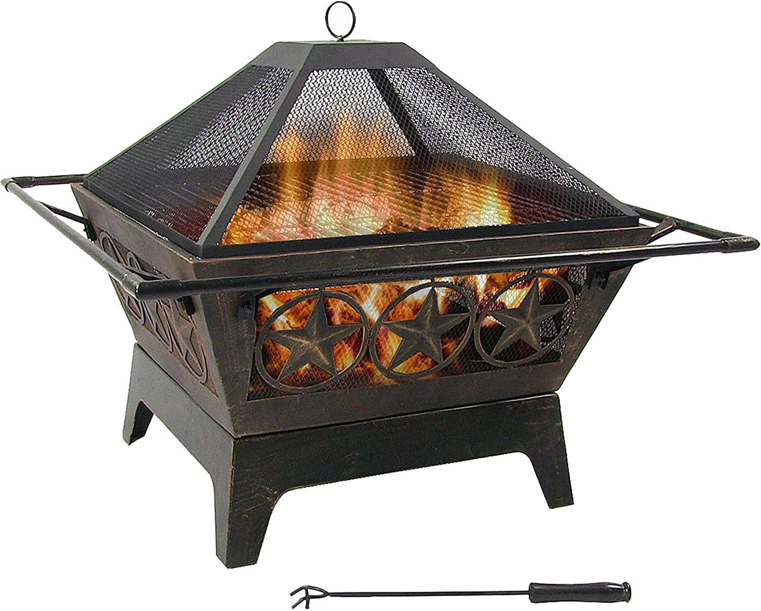 Northern Galaxy 32-Inch Outdoor with Grill Grate, Screen, and - Heavy ...