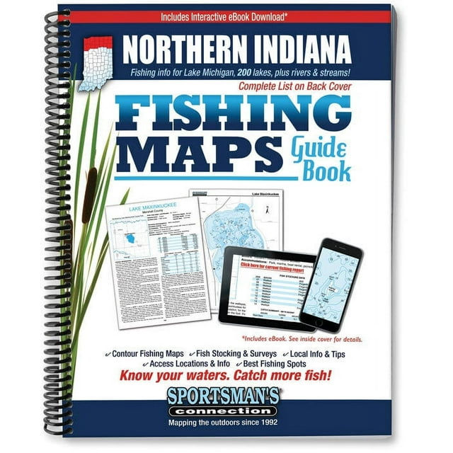 Northern Indiana Fishing Map Guide Book by Sportsman's Connection ...