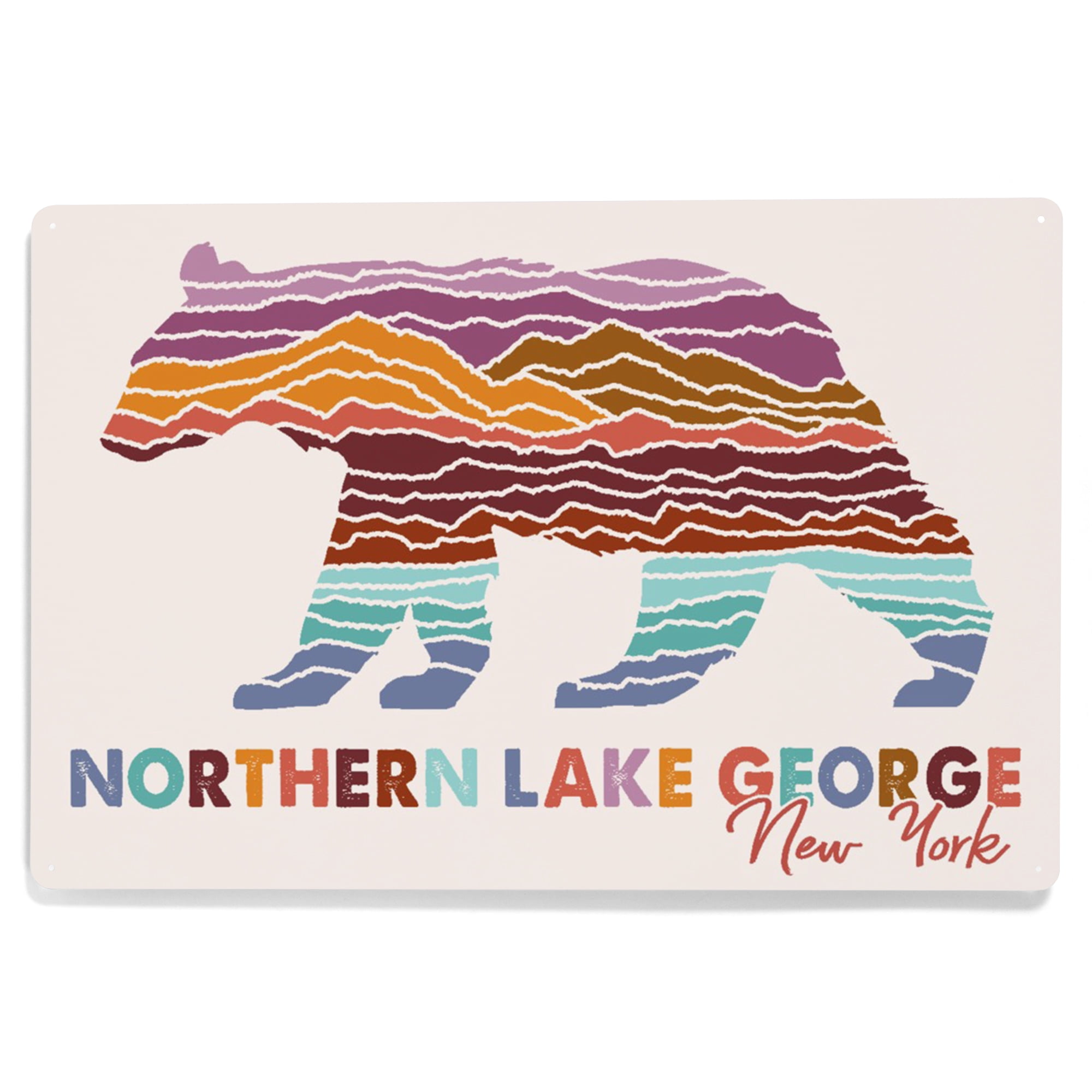 Northern Lake George, New York, Bear, Wander More Collection (12x18 ...