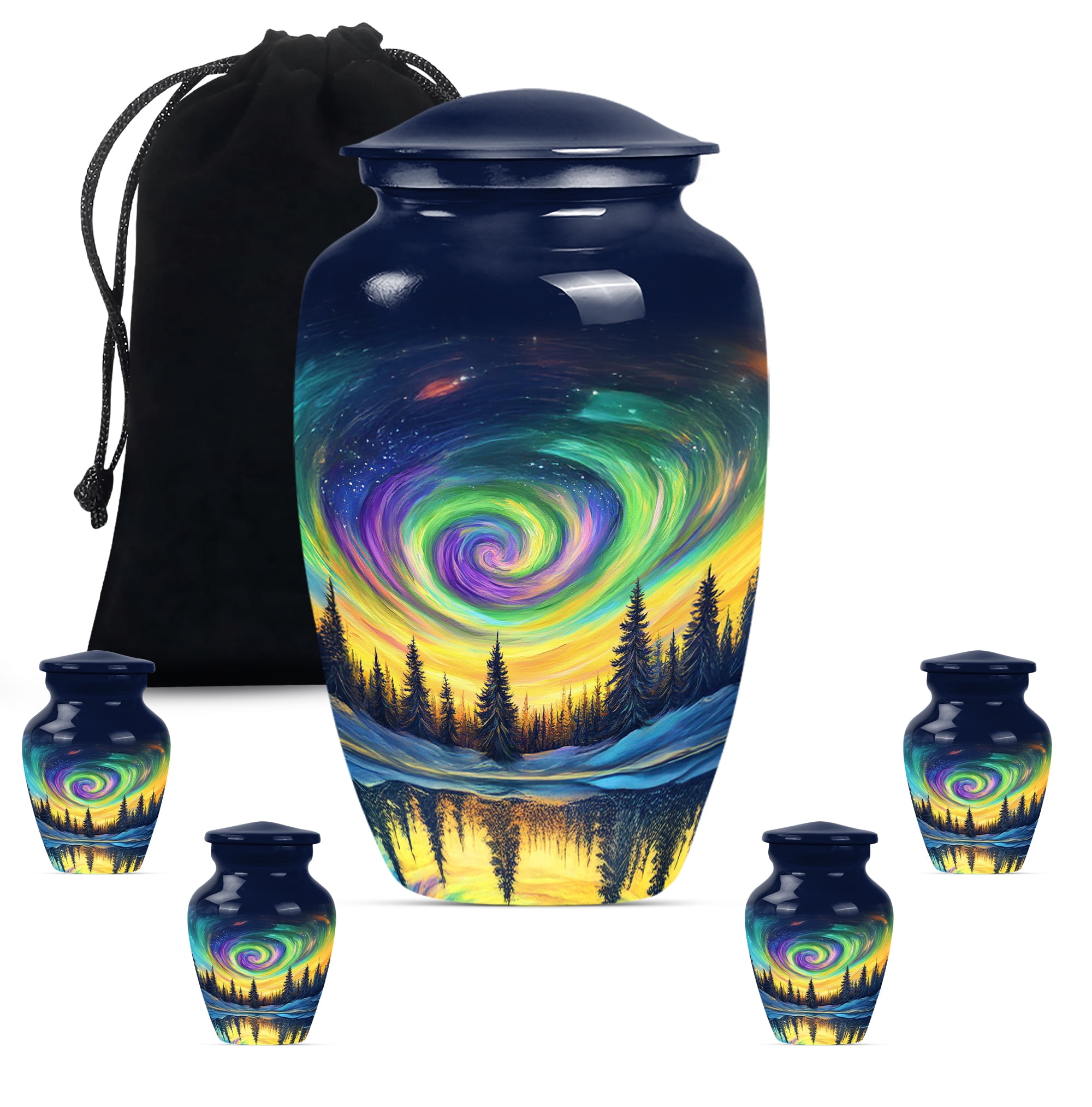 Northern Light Urn, Urn for Ashes Adult Male, Funeral Urns for Ashes ...