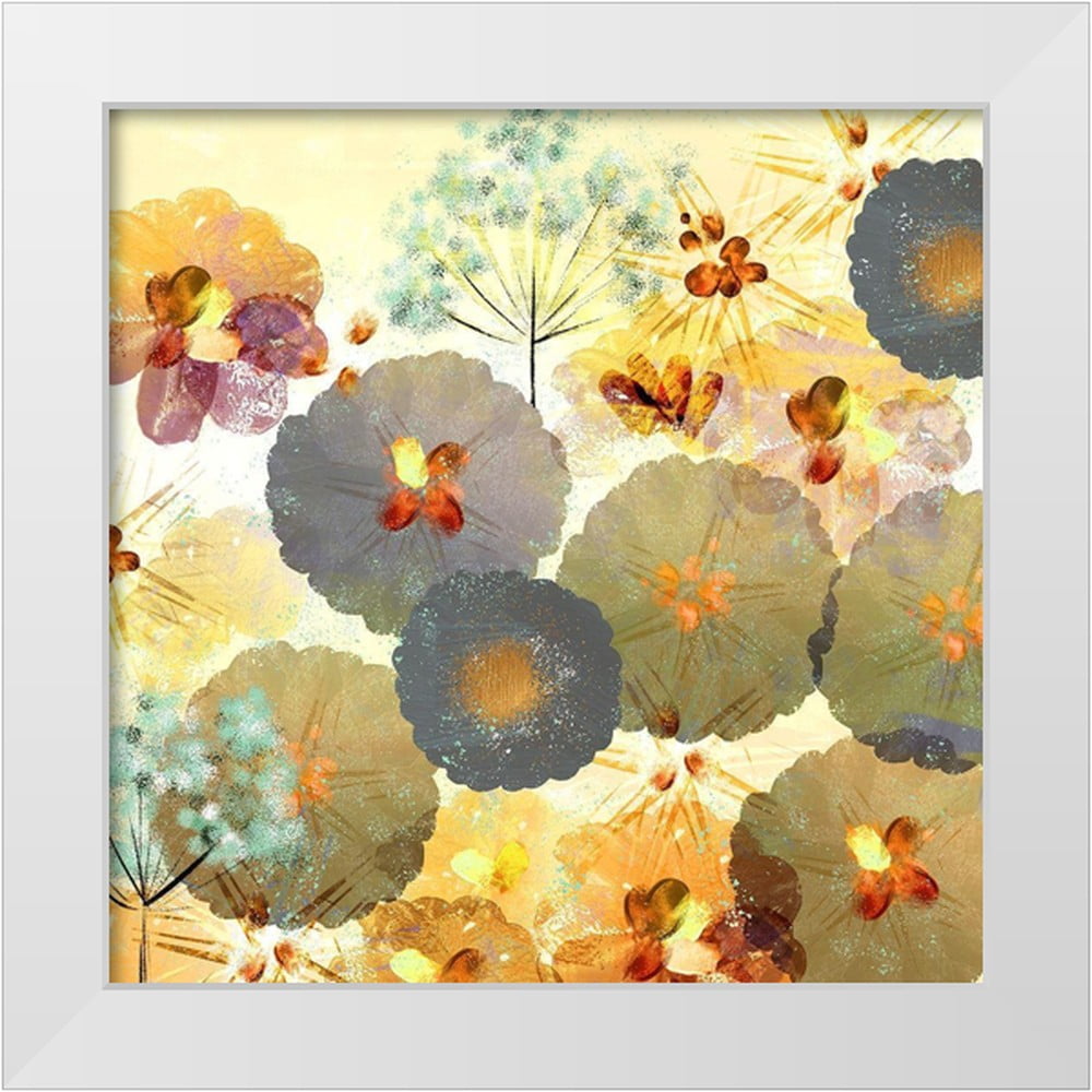 Northern Lights 12x12 White Modern Wood Framed Museum Art Print Titled ...