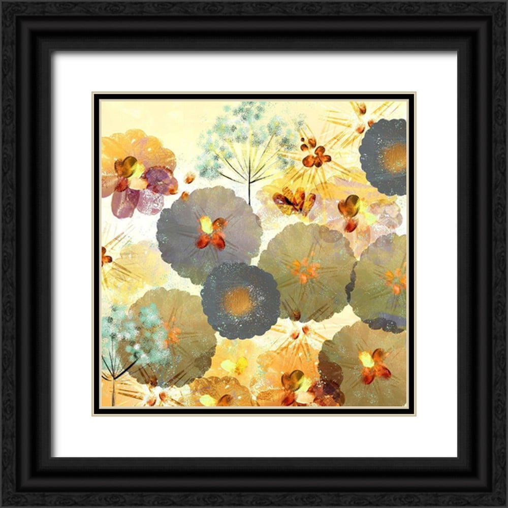 Northern Lights 20x20 Black Ornate Wood Framed with Double Matting ...