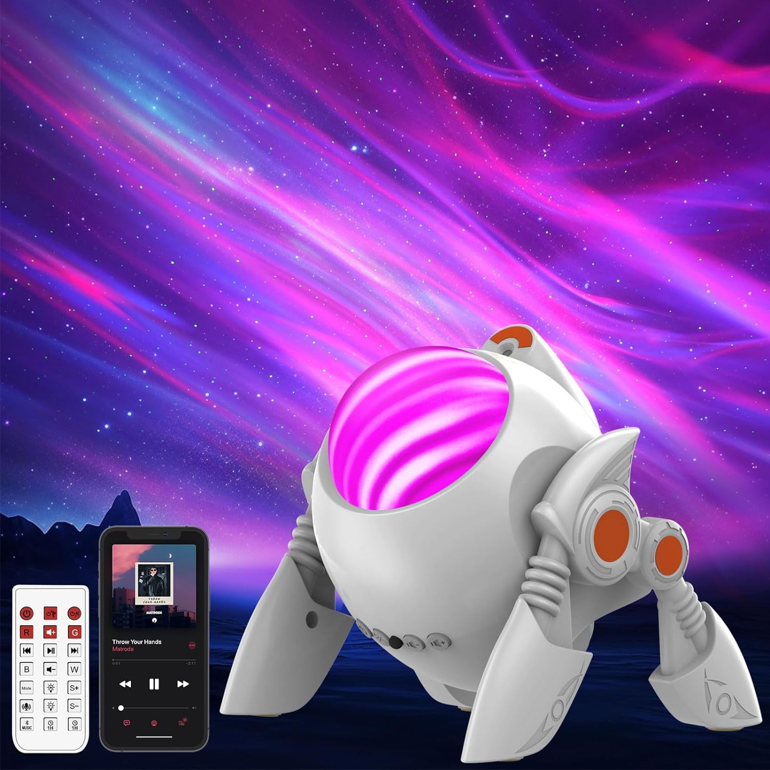 Northern Lights Aurora Star Projector, Galaxy Light Projector for ...