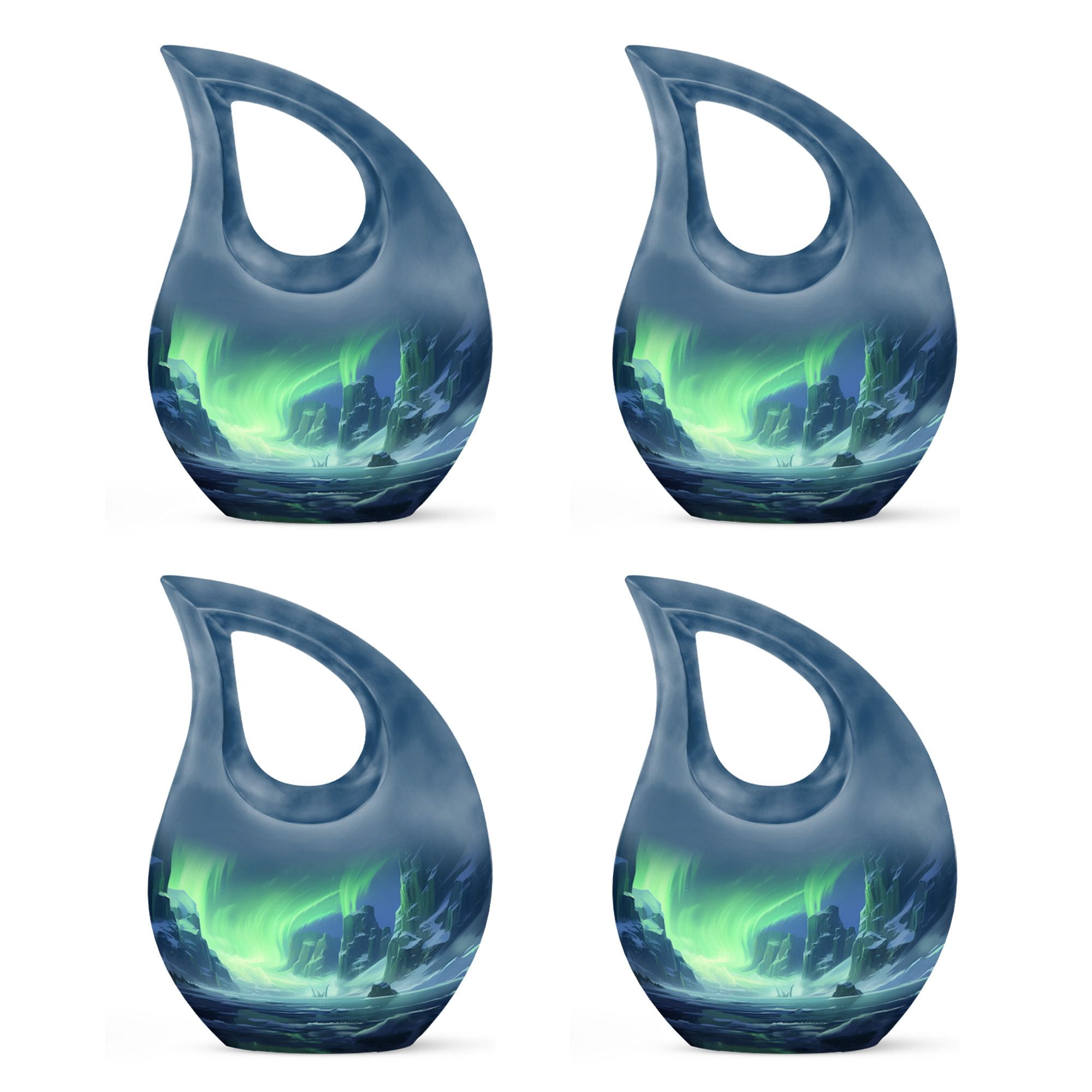 Northern Lights' Fantasy Over Urn - Memorial Cremation Urns - Urn For ...