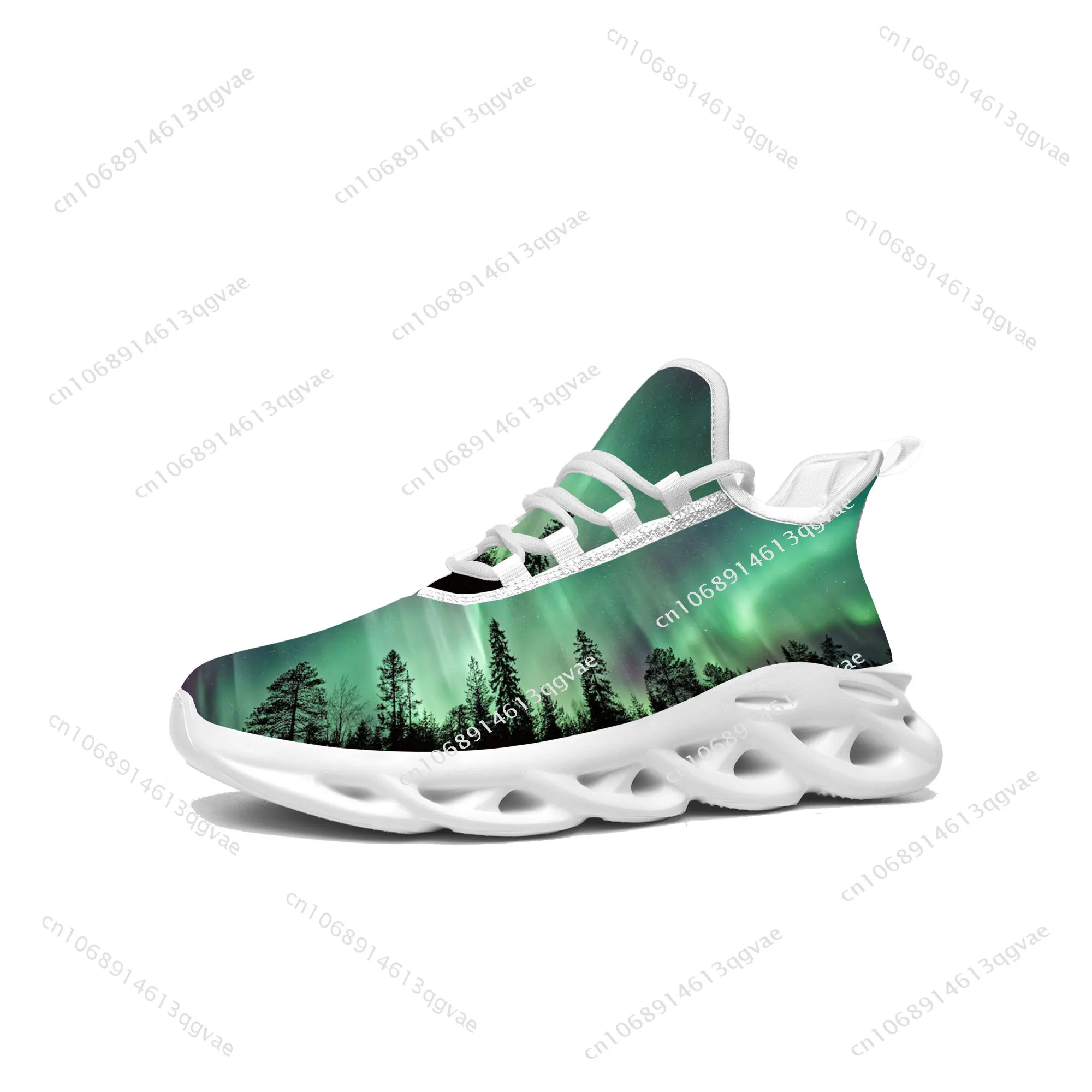 Northern Lights Flats Sneakers Mens Womens Sports Running Shoes High ...