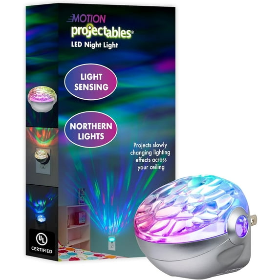 Northern Lights LED Projection Night Light with Moving Atmospheric ...