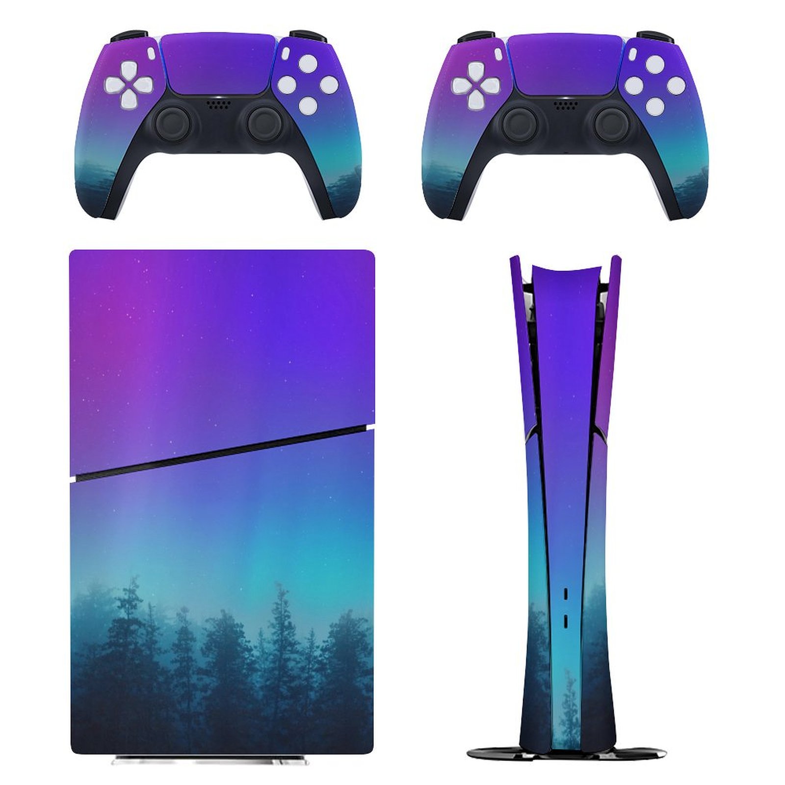 Northern Lights PS5/PS5 Pro/PS5 Slim Digital Disc Skin Sticker For ...