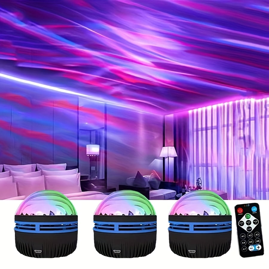 Northern Lights Projector 1/2/3/4pcs, 14 Galaxy Effects, Remote Control ...