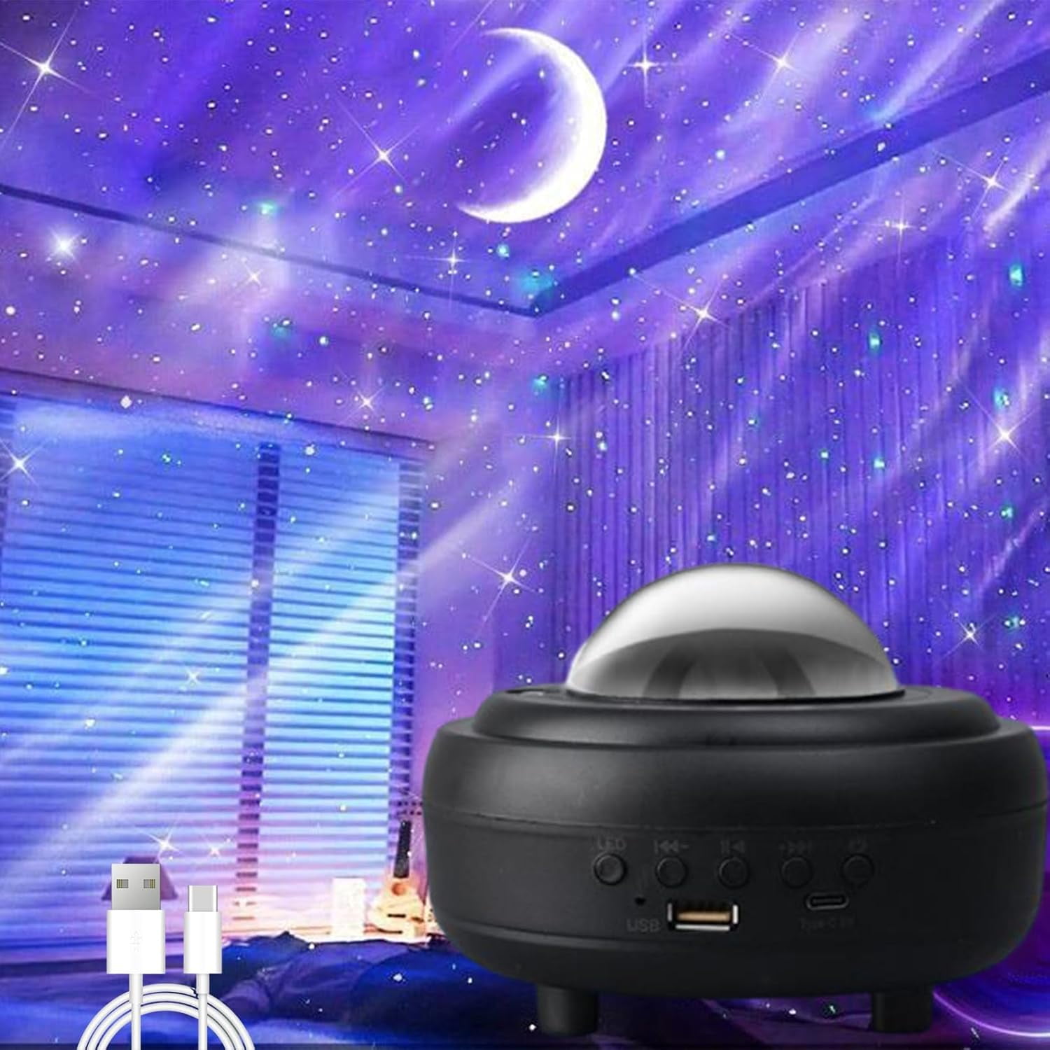 Northern Lights Projector Lamp - 2026 New Cartoon Star Projector Lamp ...