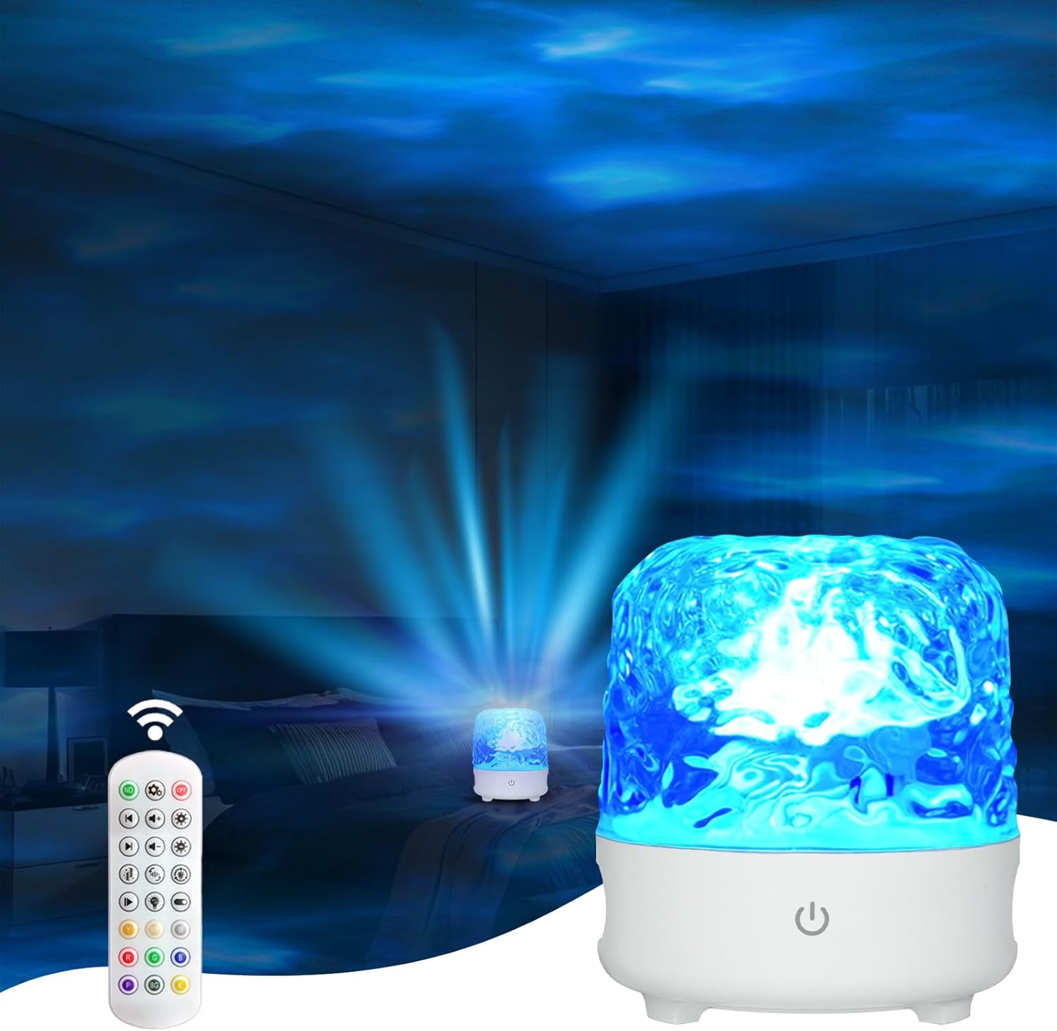 Northern Lights Projector, Ocean Wave Ceiling Projector Light with ...
