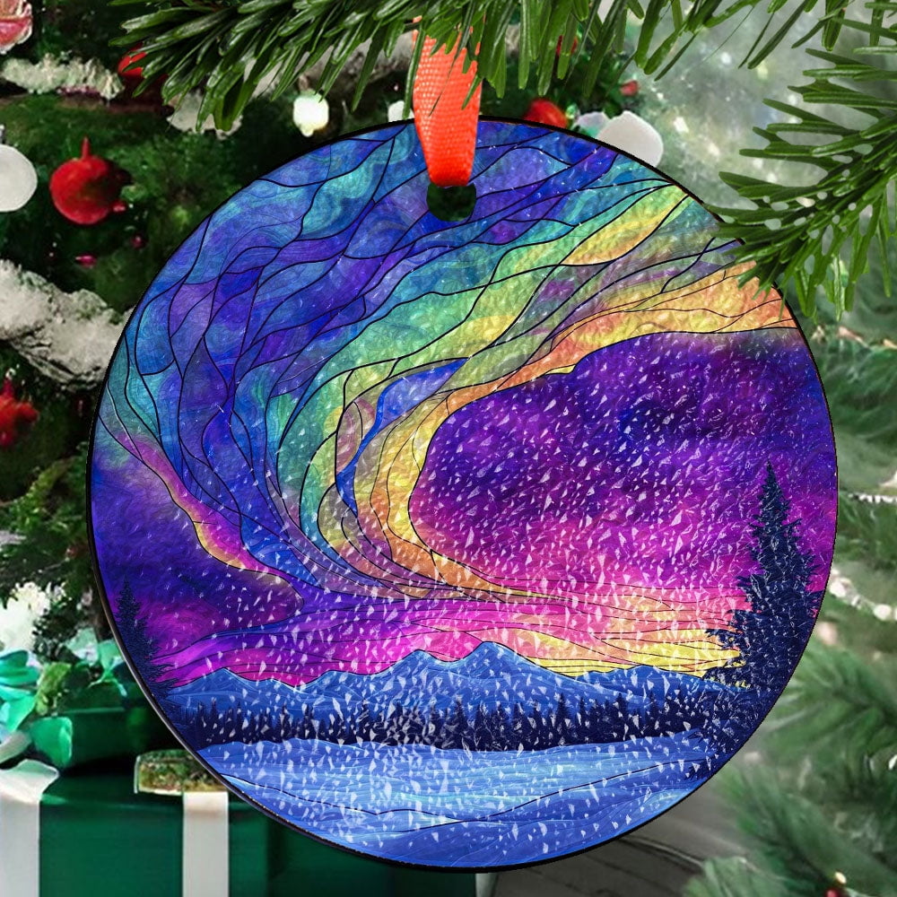 Northern Lights Window Suncatcher Glass Hanging, Window Hanger, Gift ...