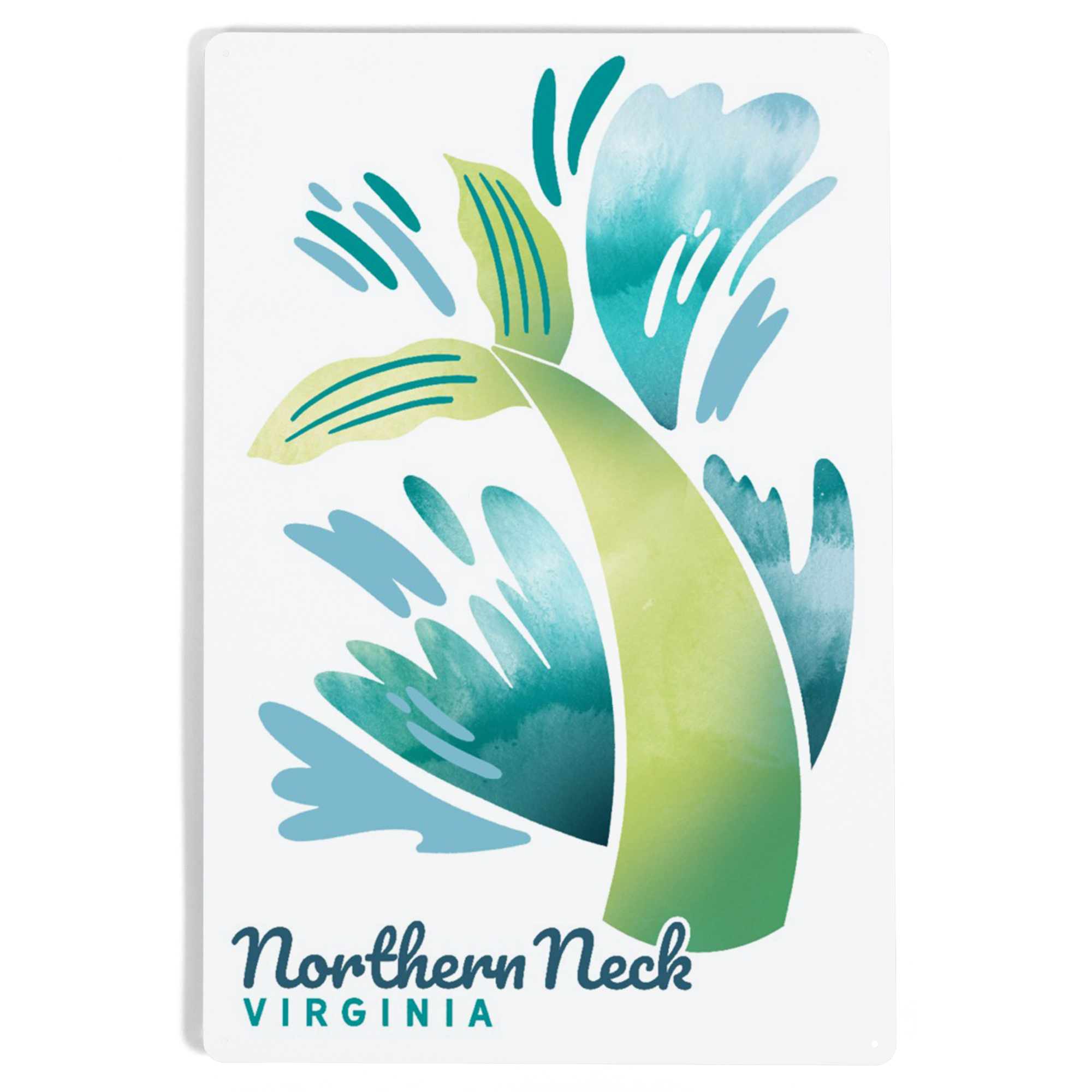 Northern Neck, Virginia, Make a Splash, Mermaid Tail (12x18 Aluminum ...