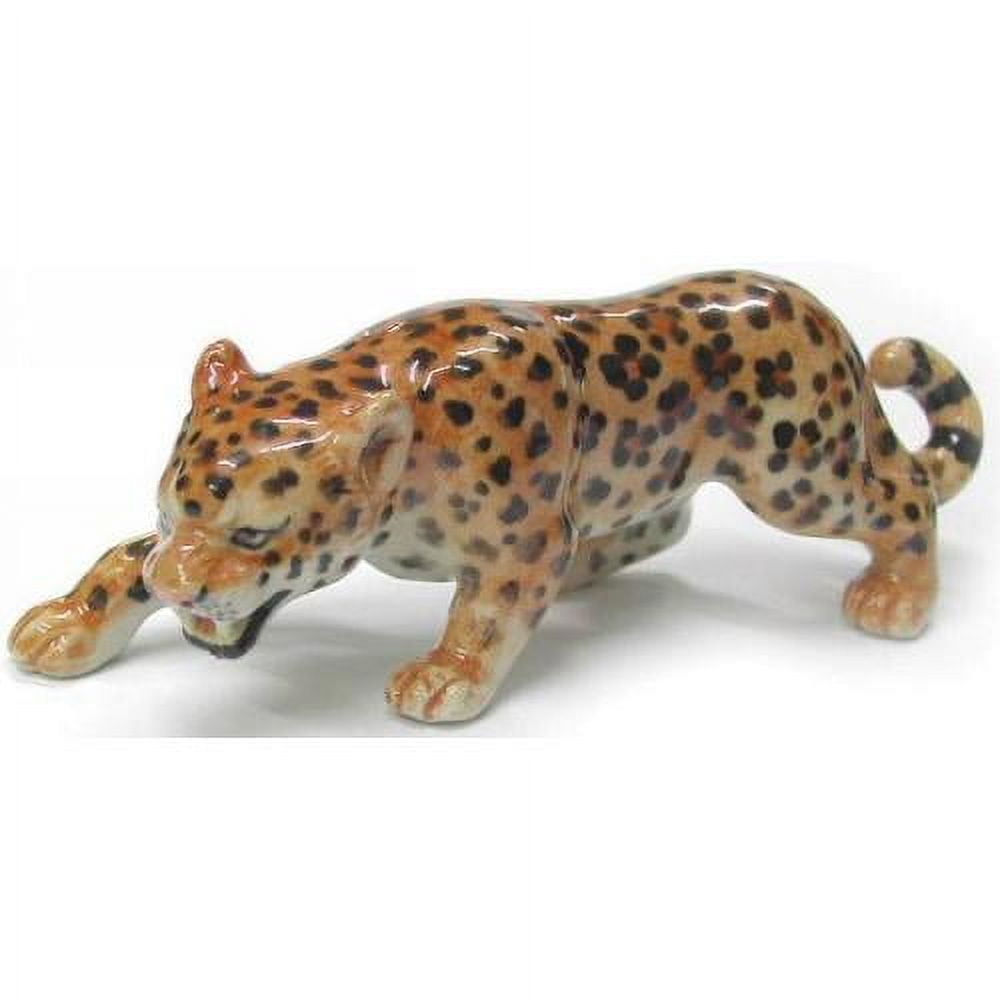 Northern Rose Brown Leopard Hunting Forest Animal - Hand-painted Home ...