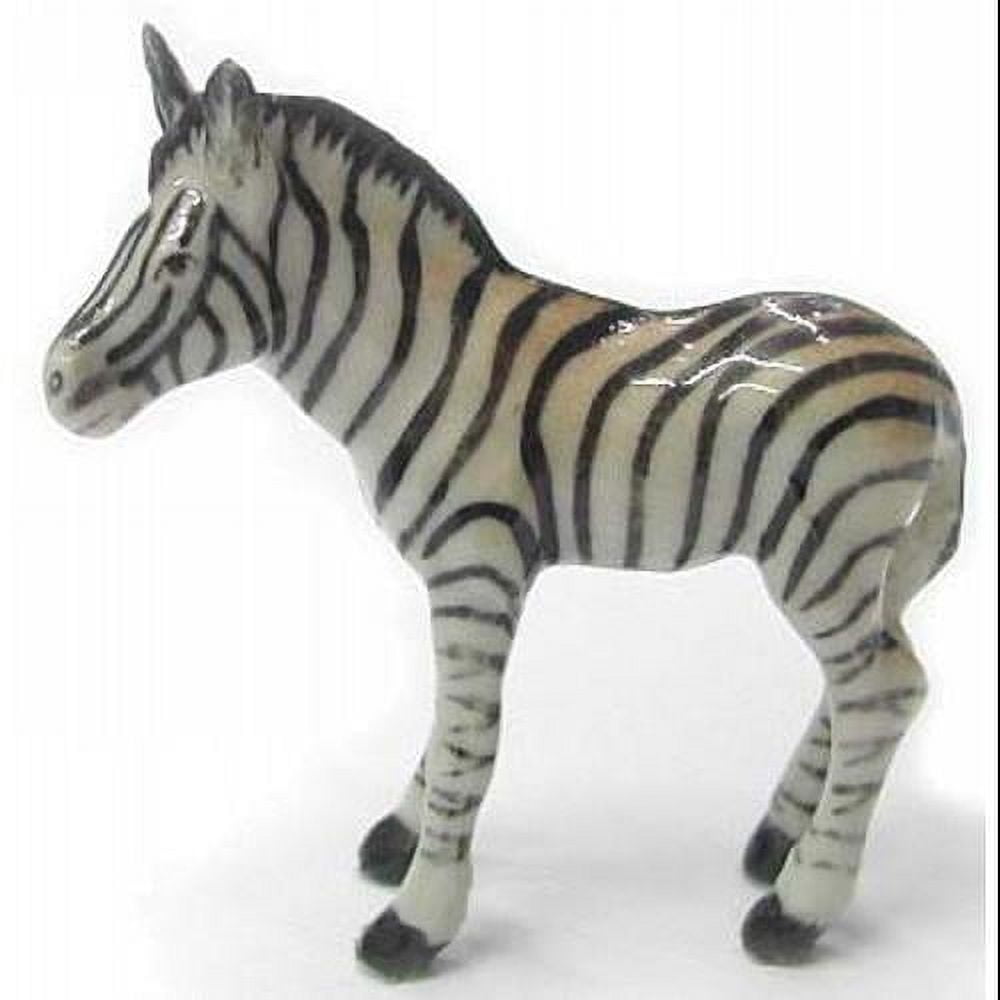 Northern Rose White Zebra Foal Hand-painted - Home Decor Animal ...