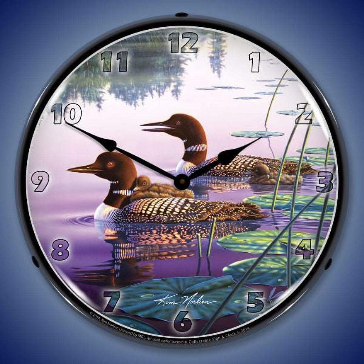 Northern Splendor Loons Wall Clock, Lighted - Walmart.com