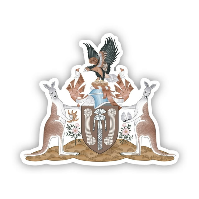 Northern Territory Coat of Arms Sticker Decal - Self Adhesive Vinyl ...
