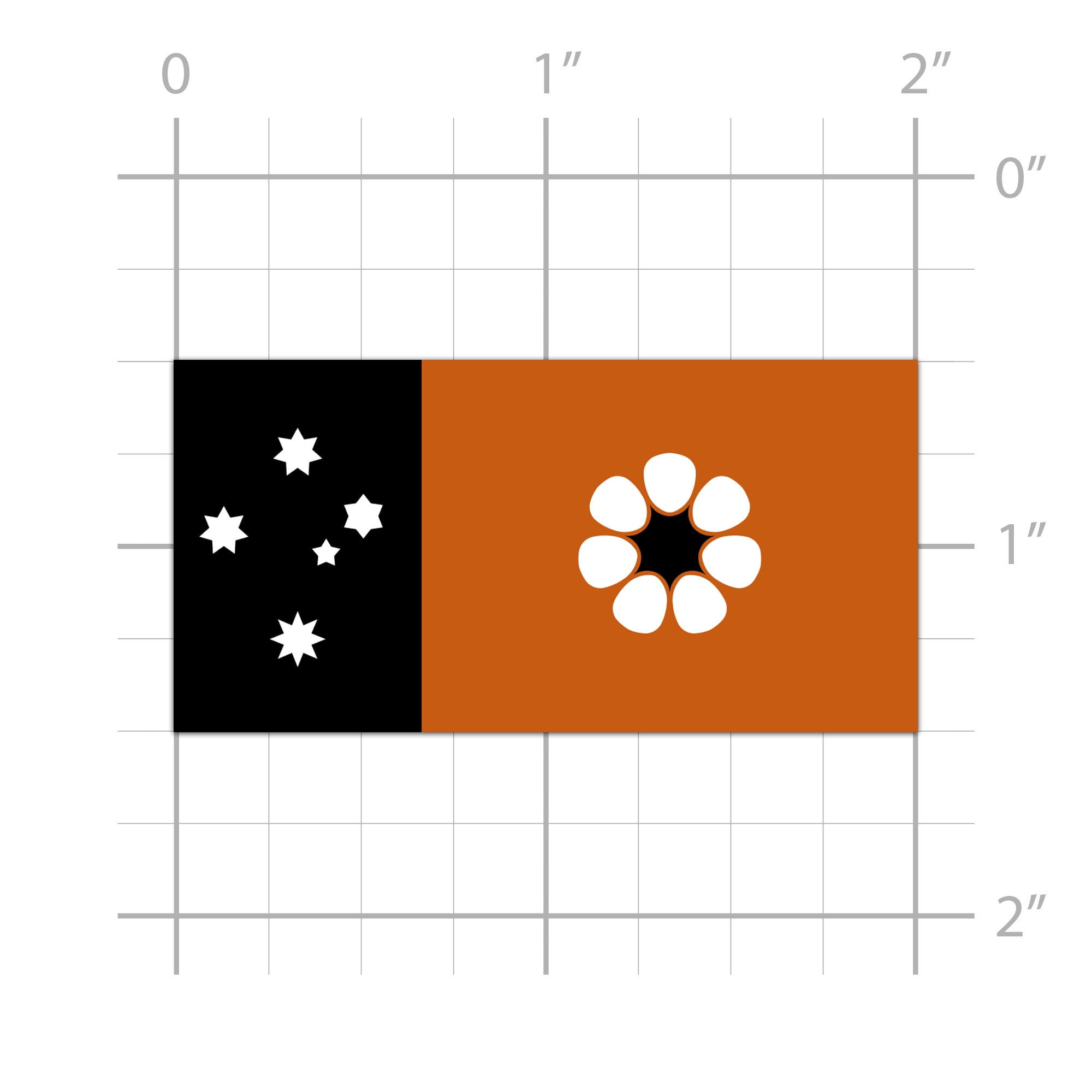 Northern Territory Flag Sticker for water bottle phone tumbler hard ...