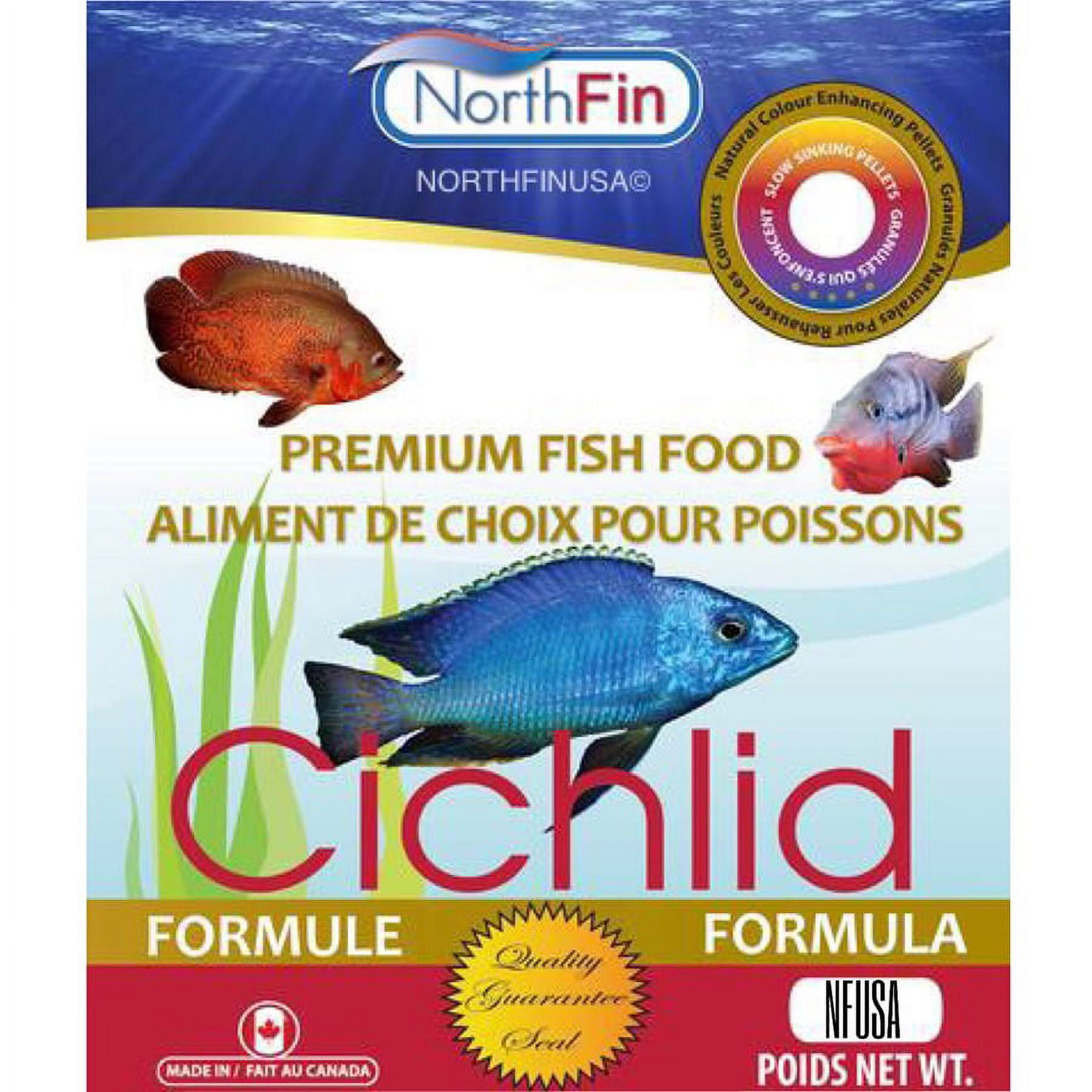 Northfin Fish Food Cichlid Formula Slow Sinking Pellets - Walmart.com