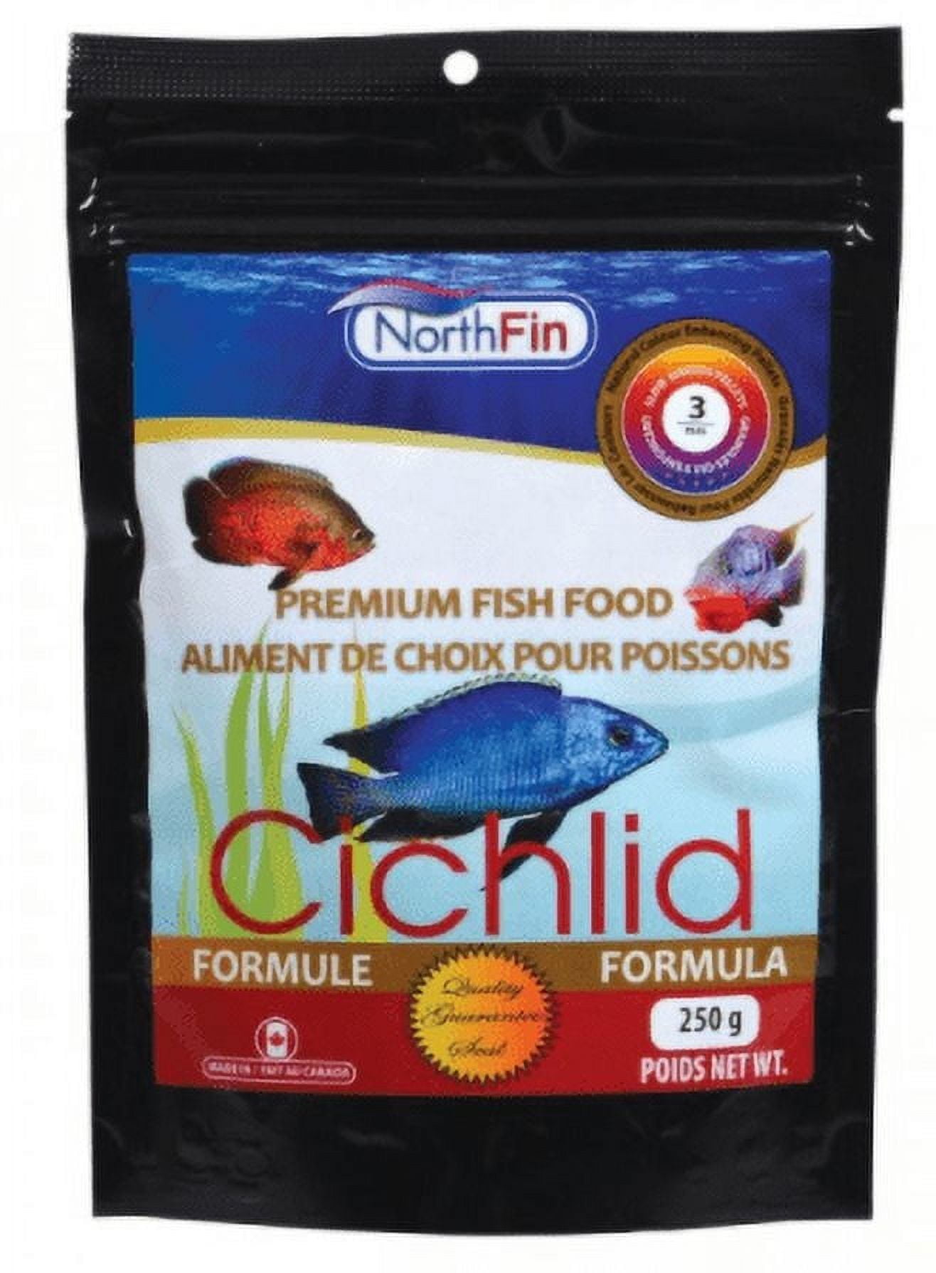 Northfin Premium Cichlid Formula Fish Food - Slow Sinking Pellets ...